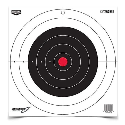 BIRCHWOOD CASEY 12" Eze-Scorer Bull's-Eye Practice Shoot-Up Brilliant ...