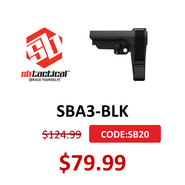 SB Tactical HKPDW Pistol Stabilizing Brace for HK Black - $211.19(CODE ...
