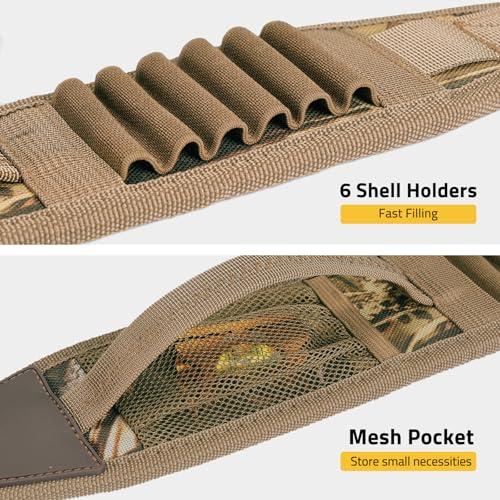 CVLIFE Two Point Rifle Sling with 6 Shell Holder for 20 Gauge and Non ...