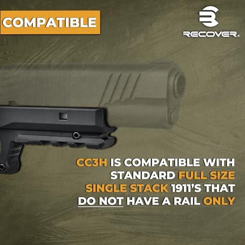 Recover CC3H Rail Adapter Compatible with Full Size 1911 Grip - Easy to ...