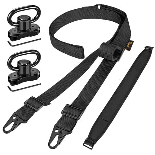 CVLIFE Two Point Quick Adjust Gun Sling with Removable Padded Shoulder ...