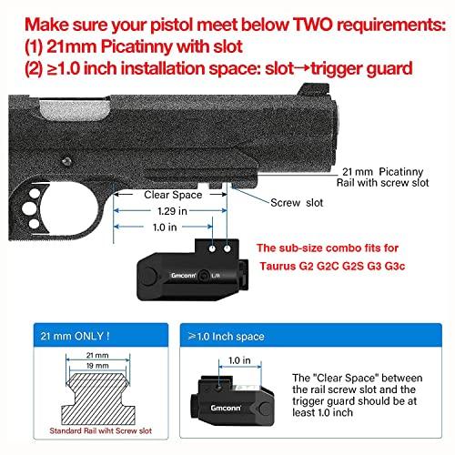 Gmconn Tactical Flashlight Green Laser Combo 350 Lumens Rechargeable ...