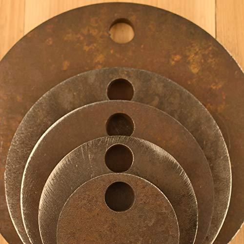 5-Pack AR500 Steel Circle Shooting Targets (3", 4", 5", 6", 8") - 1/2 ...