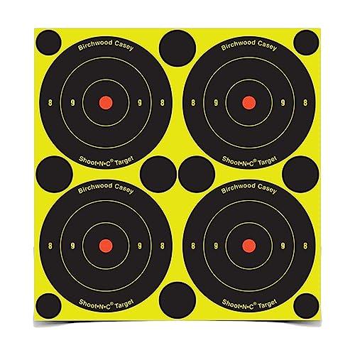 BIRCHWOOD CASEY 12" Eze-Scorer Bull's-Eye Practice Shoot-Up Brilliant ...
