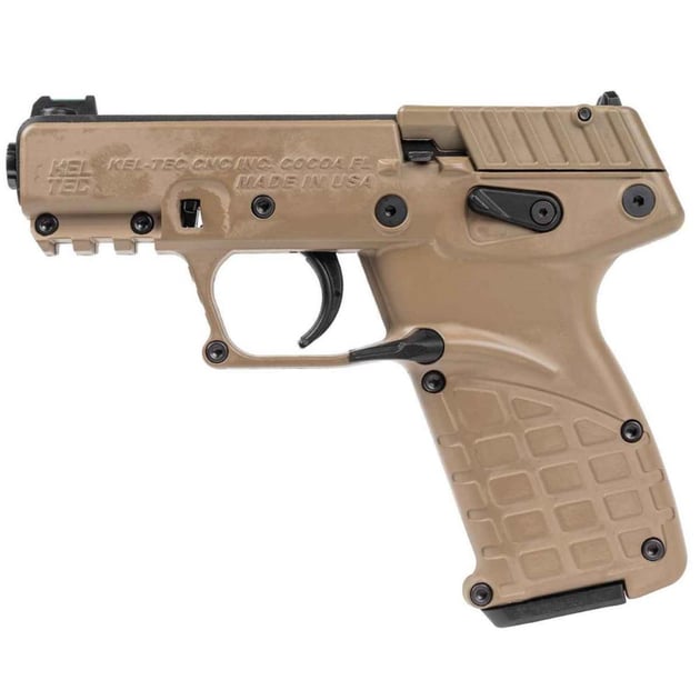 Kel-Tec P17 Threaded Barrel 22 Long Rifle 3.8in Tan/Black 16+1 Rounds ...