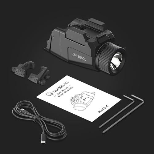 DARKFANG 1000 Lumen Tactical Weapon Light Laser Combo with High and Low ...