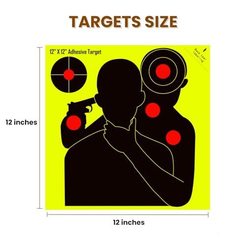 10 Pack Lipulacer 12x12" Splatter Target, Rescue The Hostages Multi ...