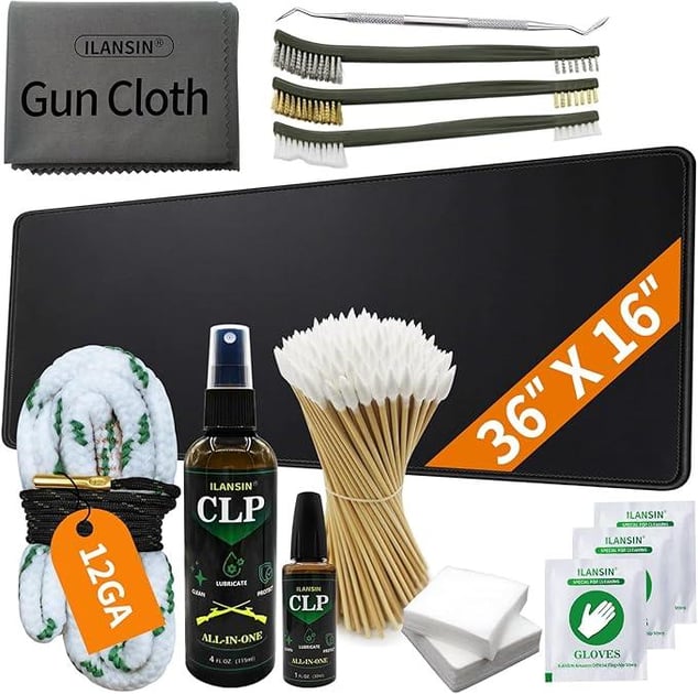 Bore Cleaner CLP Oil Needle+Spray,Gun Cleaning Kit for 12Ga / 5.56 ...