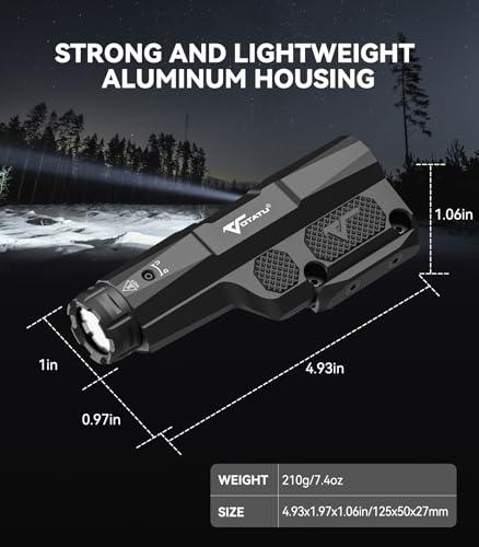 VOTATU M8L-G 3000 Lumens 2 in 1 Light Laser Combo for Mlok/Picatinny ...
