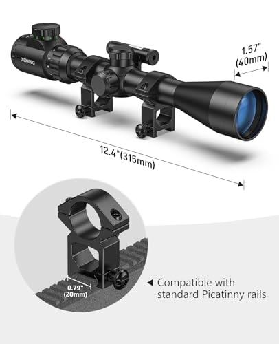 20% off MidTen 3-9x40 Rifle Scope with 5 Levels Red and Green ...