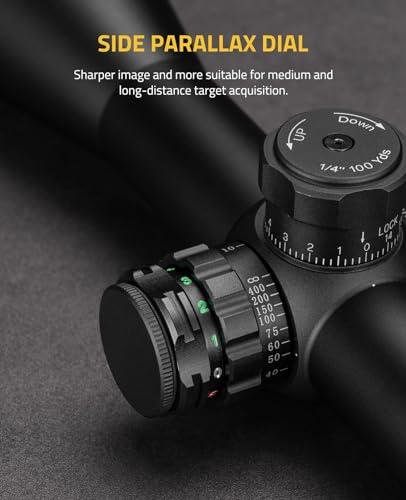 CVLIFE EagleFeather 4-16X44 Side Focus Parallax Rifle Scope Illuminated ...