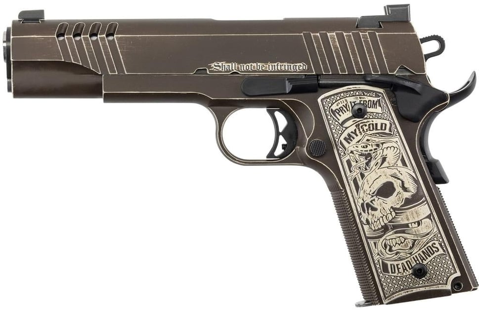 AUTO ORDNANCE Cold Dead Hands 1911 45 ACP 5" 7rd - Bronze & Stainless ...