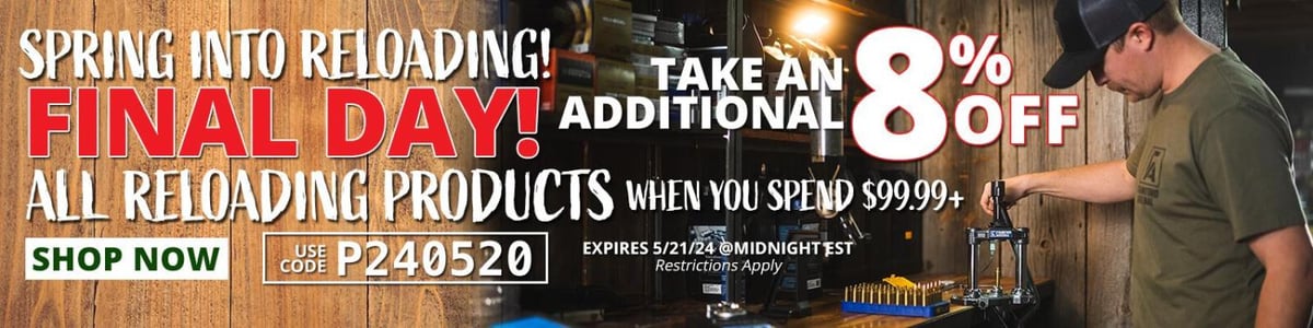 Get 8% Off All Reloading Products When You Spend $99.99+ w/code ...