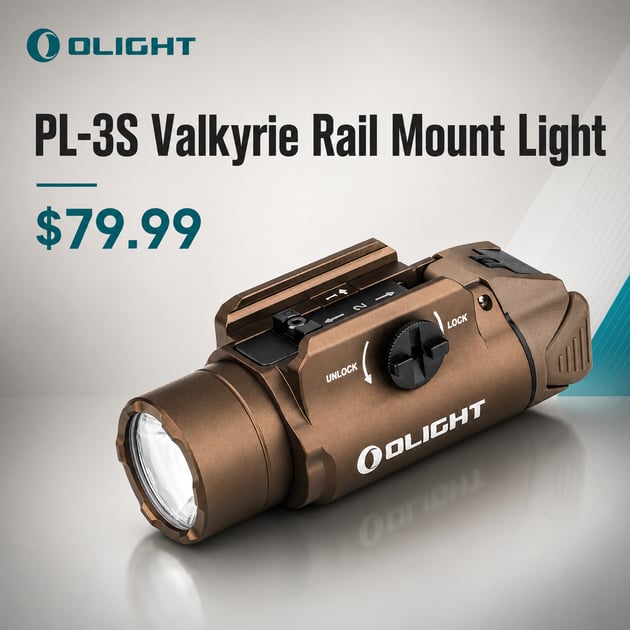 PL-3S Valkyrie Rail Mount Light - $79.99 | gun.deals