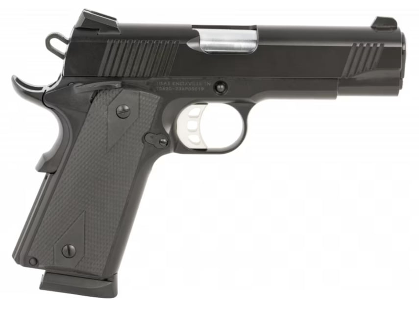 Tisas 1911 Carry B45 Compact 8+1, 4.25" Barrel, Black Cerakote Serrated ...
