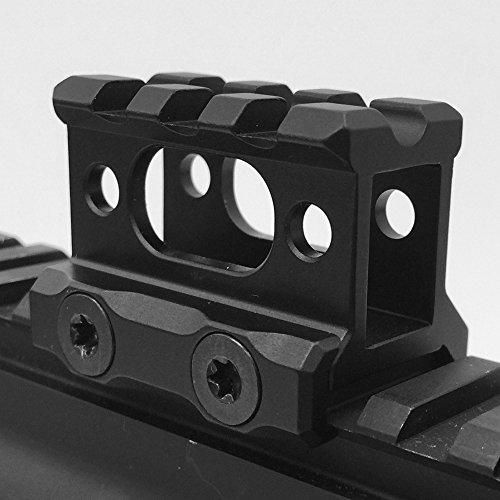 UTG 3-slot Slim Picatinny Short Riser Mount 1" High, 3 Slots, Black ...