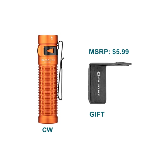 Olight Baton 3 Pro 1500 Lumens Rechargeable Flashlight - $39 w/code ...