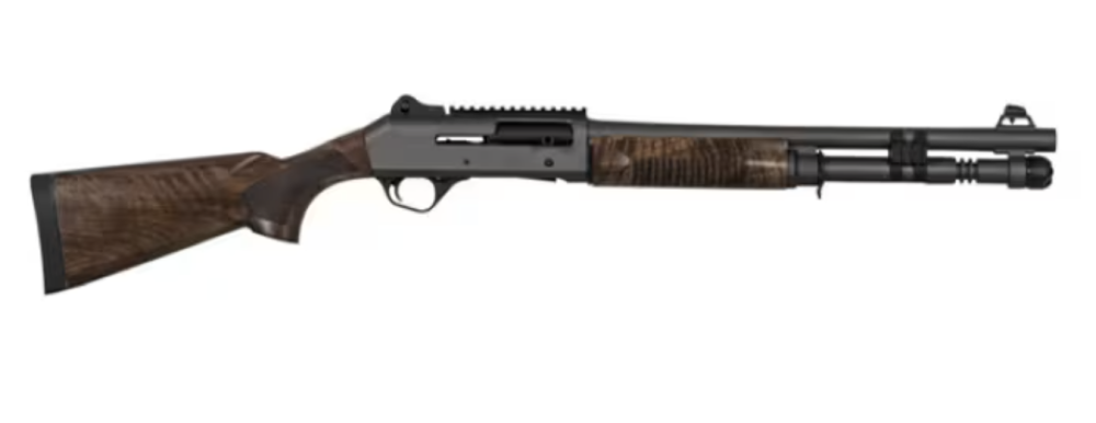 Panzer M4 Tactical 12 Gauge 18.5" 4rd Shotgun, Walnut/Disruptive Grey ...