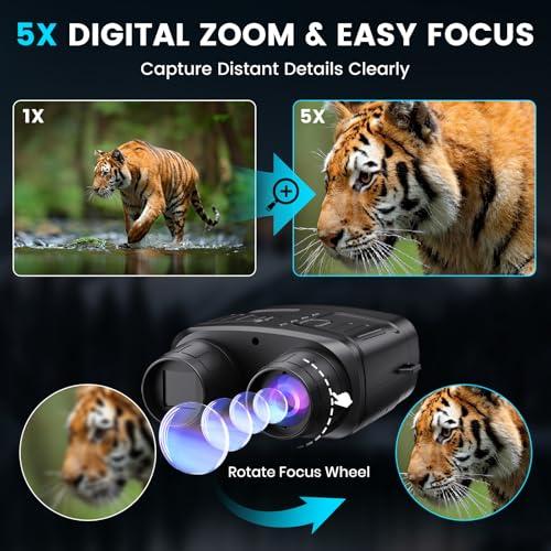 TELUHA Night Vision Goggles 4K Binoculars 5000mAh 32GB TF Card - $89.99 ...