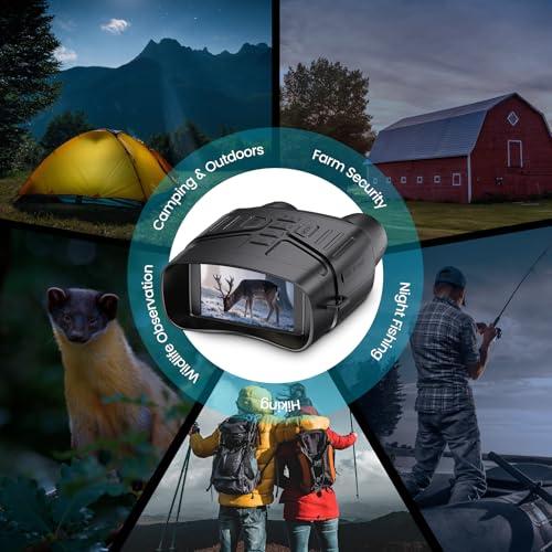 TELUHA Night Vision Goggles 4K Binoculars 5000mAh 32GB TF Card - $89.99 ...