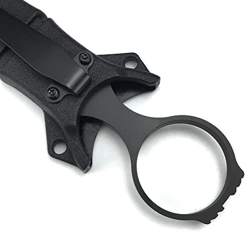 6.7" SOCP Dagger Fixed Blade Kydex Sheath and Pocket Clip, 440C Steel ...