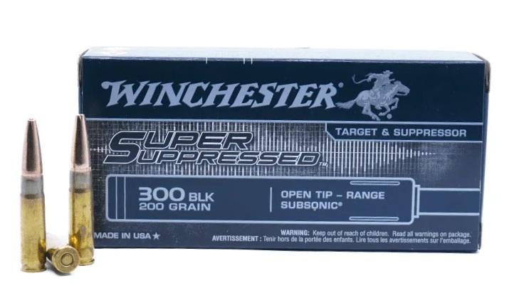 Winchester - Super Suppressed - 300 Blackout - 200 Grain - OT ...