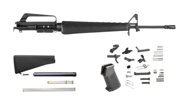 LUTH-AR Retro M16A1 Rifle Build Kit, 5.56 NATO, 1/2"x28, Black - $679. ...