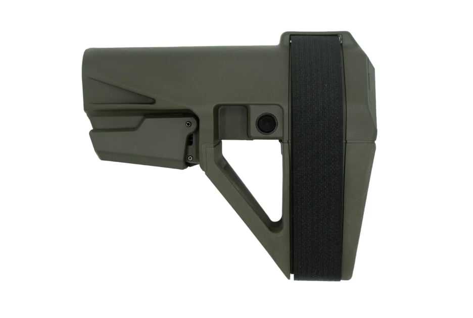 SB Tactical SBA5 5-Position Adjustable Pistol Stabilizing Brace OD ...