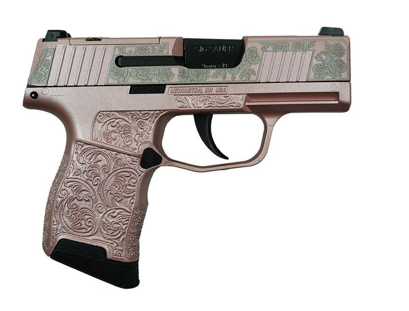 Sig Sauer P365 9mm 3.1" BBL (2) 10rd Pistol, Guns & Roses Rose Gold ...
