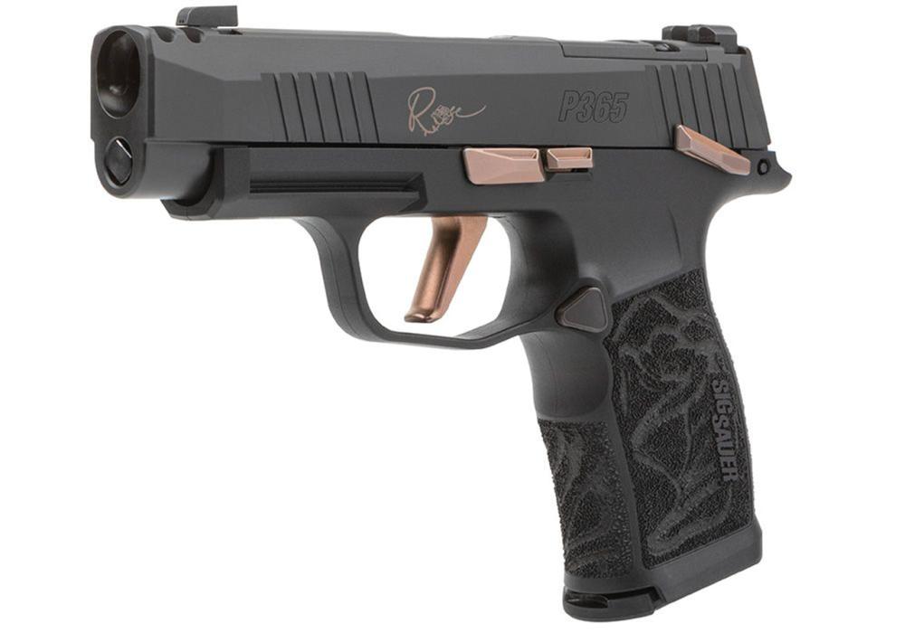 Sig P365XL Rose 9mm 3.1" Barrel Compensated Slide Rose Gold Grip ...