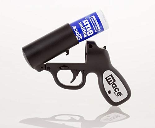 Mace Brand Pepper Spray Gun w/ Strobe LED Police Strength with UV Dye ...