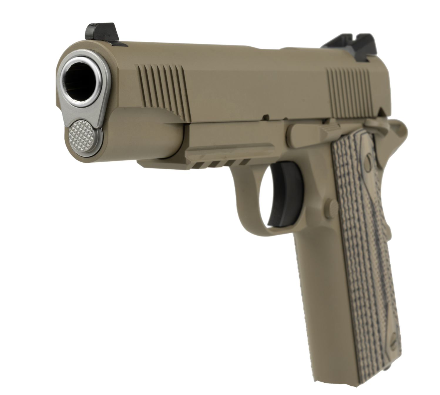 Tisas 1911 Raider B9RDG 9mm 5" Barrel Novak Style 3-Dot FDE Cerakote ...
