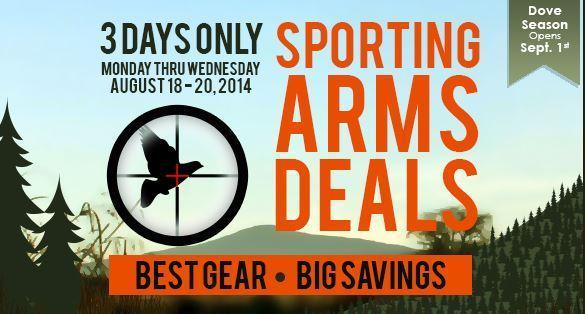 Sporting Arms Deals 3 Day Sale @ Big 5 Sporting Goods | gun.deals